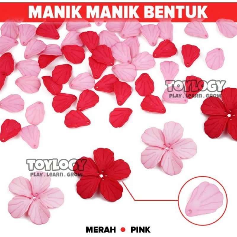 Jual Toylogy Manik Mote Mute Diy Meronce Merangkai Beads Bentuk Daun ...