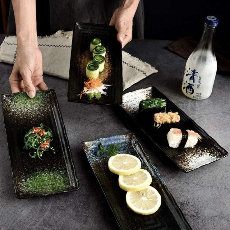 Promo Japan Series Sushi Long Plate 10 Inchi / Piring Sushi Panjang ...