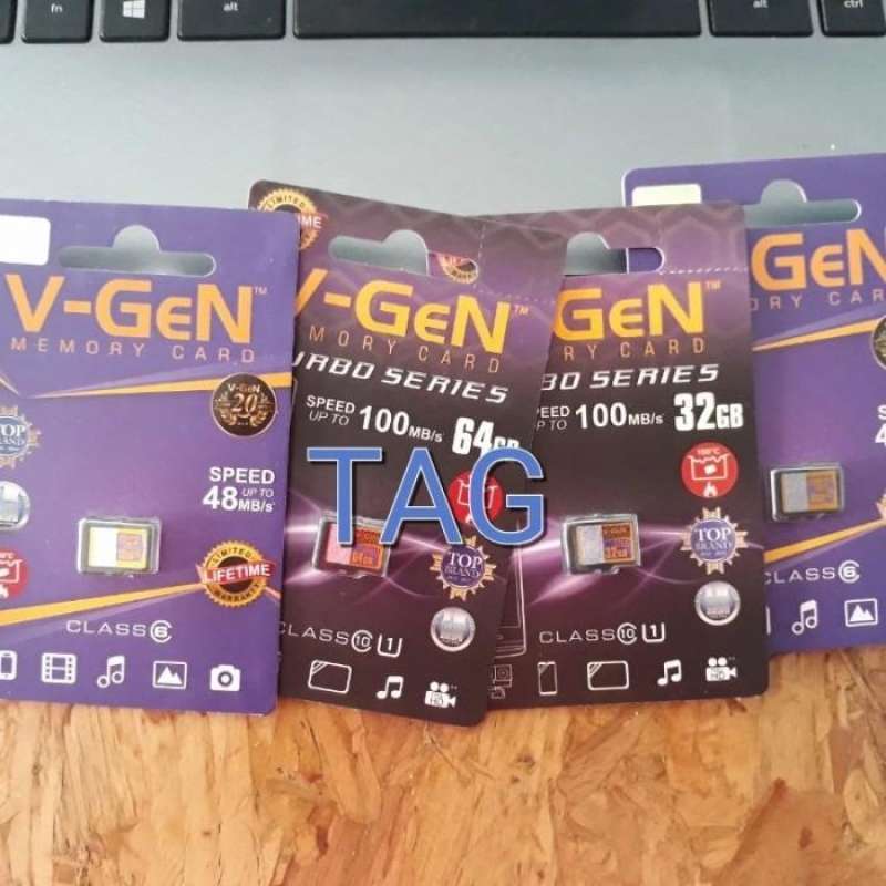Jual V-Gen Original Memory Micro SD Card 128GB 256GB 512GB MicroSD HP ...