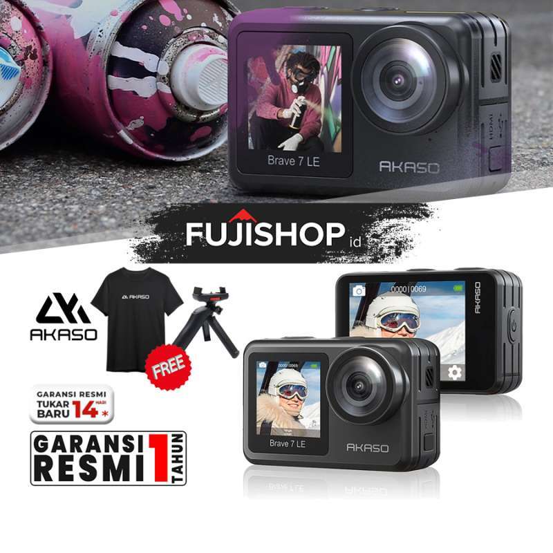 Promo Akaso Brave 7 LE Action Cam 4K 30FPS Garansi Resmi Diskon 10% di ...