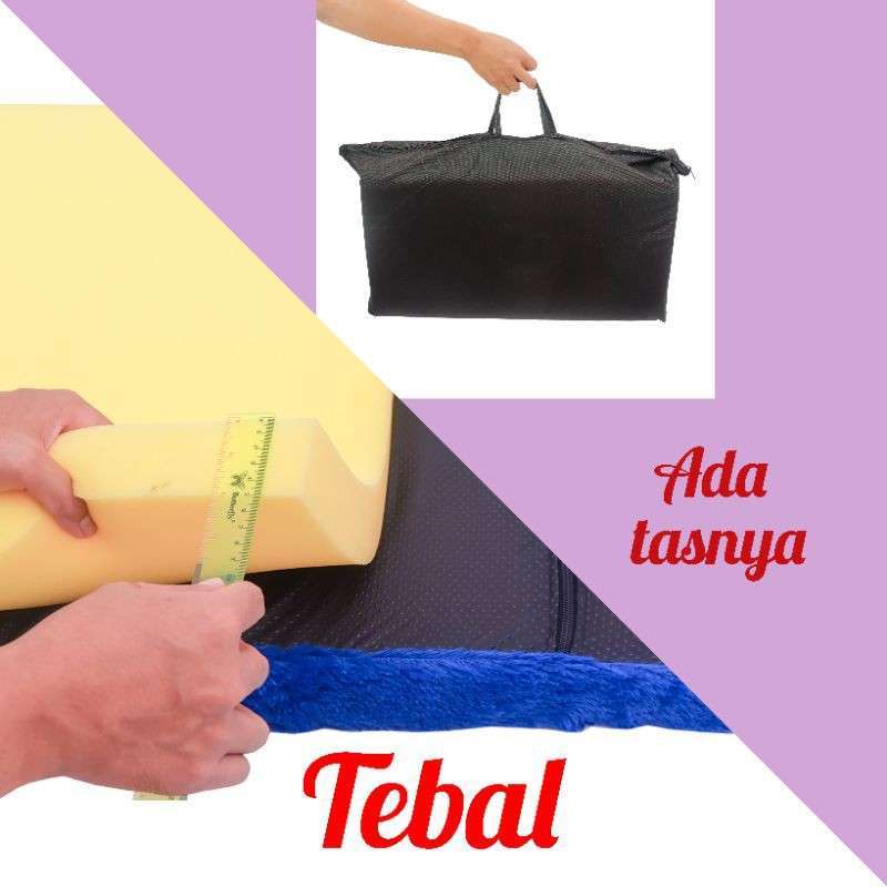 Promo [SANGAT EMPUK] Sajadah Super Tebal Busa 5cm Bulu Rasfur Premium ...
