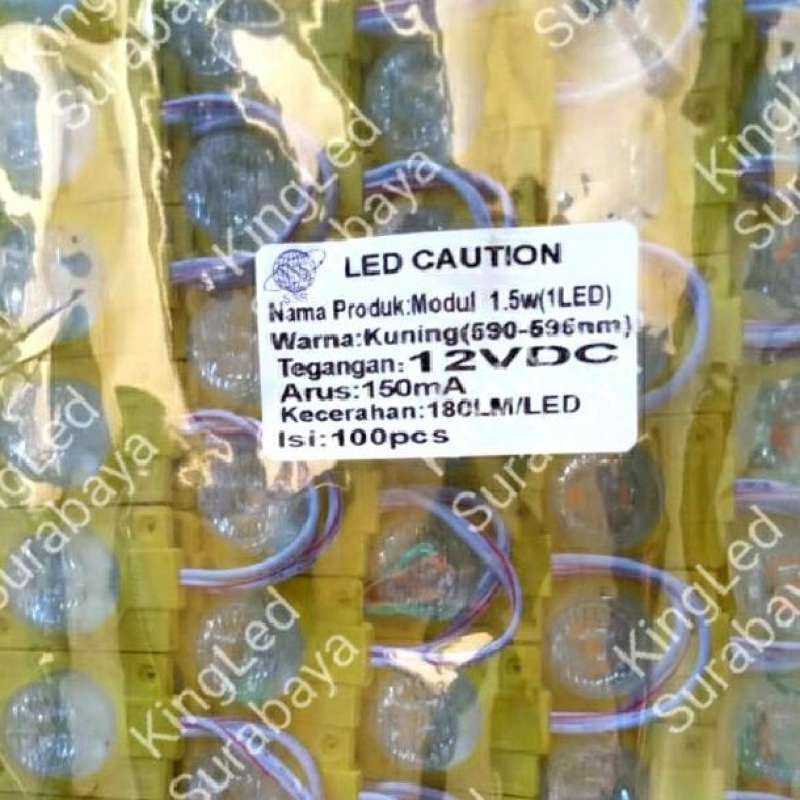 Jual LED Modul 1.5W 12V Warna 1LED 1 Module Isi 100 Lampu Neon Box Letter di Seller KingLed ...