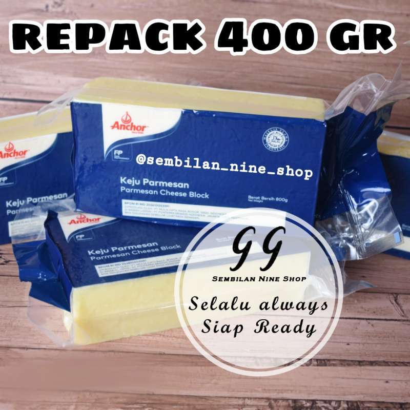 Jual Anchor Keju PARMESAN Cheese BLOCK 400 gram Potongan Balok Blok di ...