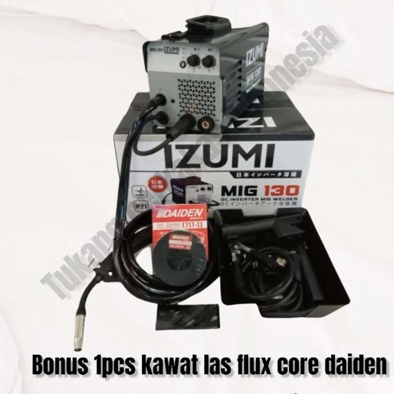 Jual MESIN LAS MIG MIGI 130 A IZUMI MESIN LAS MIG TANPA GAS CO2 GASLESS di Seller Tukang ...