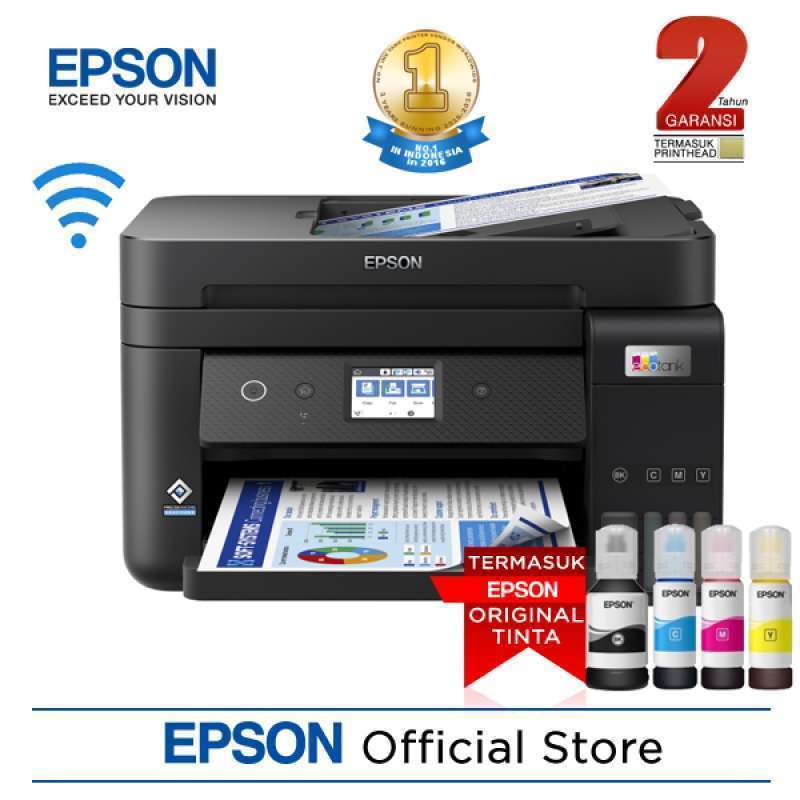 Jual Printer Epson L 6290 A4 Print Scan Copy Wifi Duplex Fax With Adf ...
