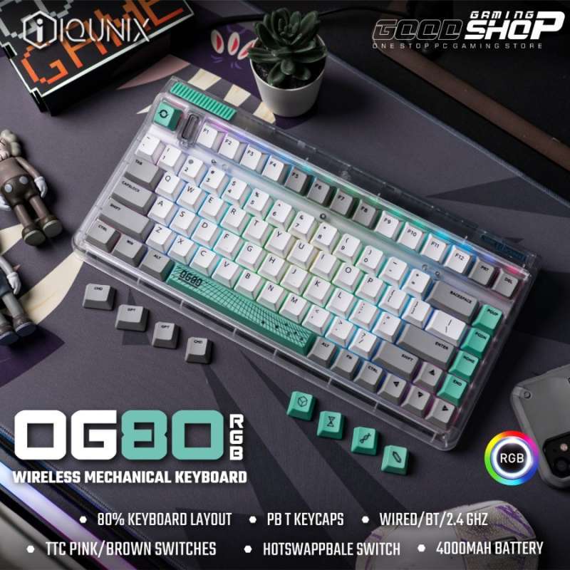 Jual Iqunix Og80 / Og 80 Wormhole Costar Stabs Rgb - Gaming Keyboard ...