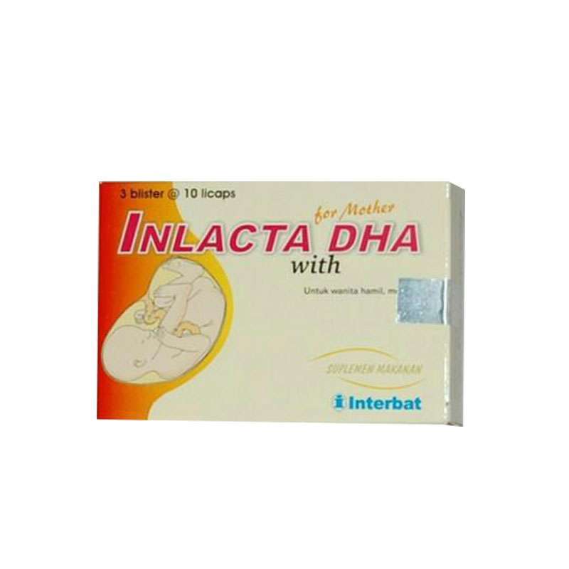 Jual INLACTA DHA Kapsul Isi 30 Suplemen / Vitamin Ibu Hamil Dan Ibu ...