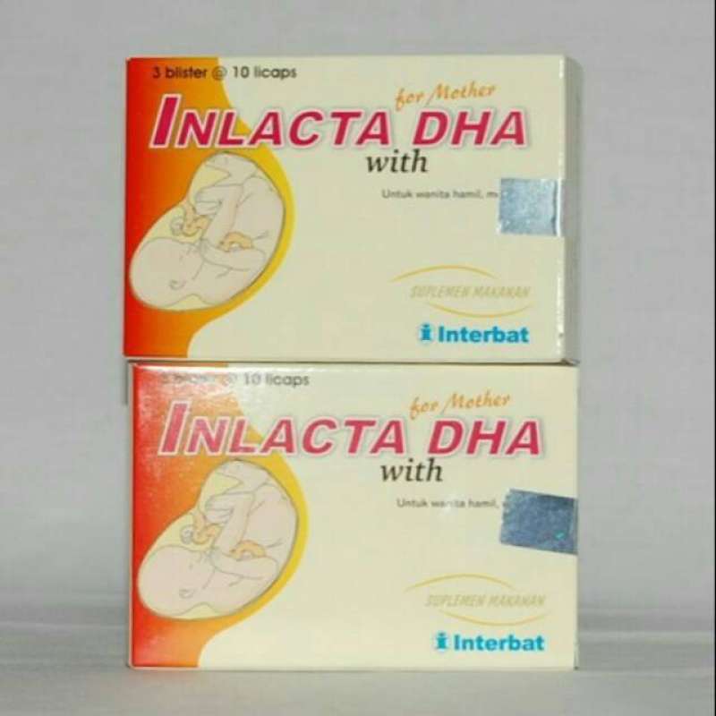 Jual INLACTA DHA Kapsul Isi 30 Suplemen / Vitamin Ibu Hamil Dan Ibu ...