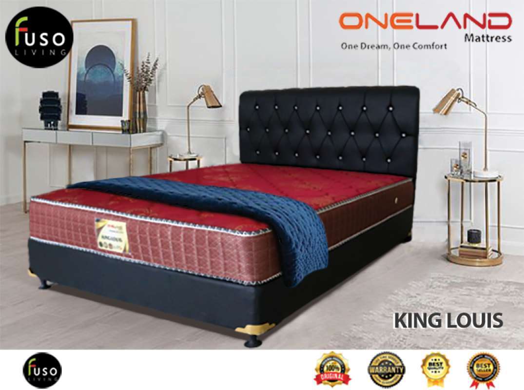 Jual Full Set Divan Sandaran & Kasur Oneland Tipe King Louis - 140 X ...