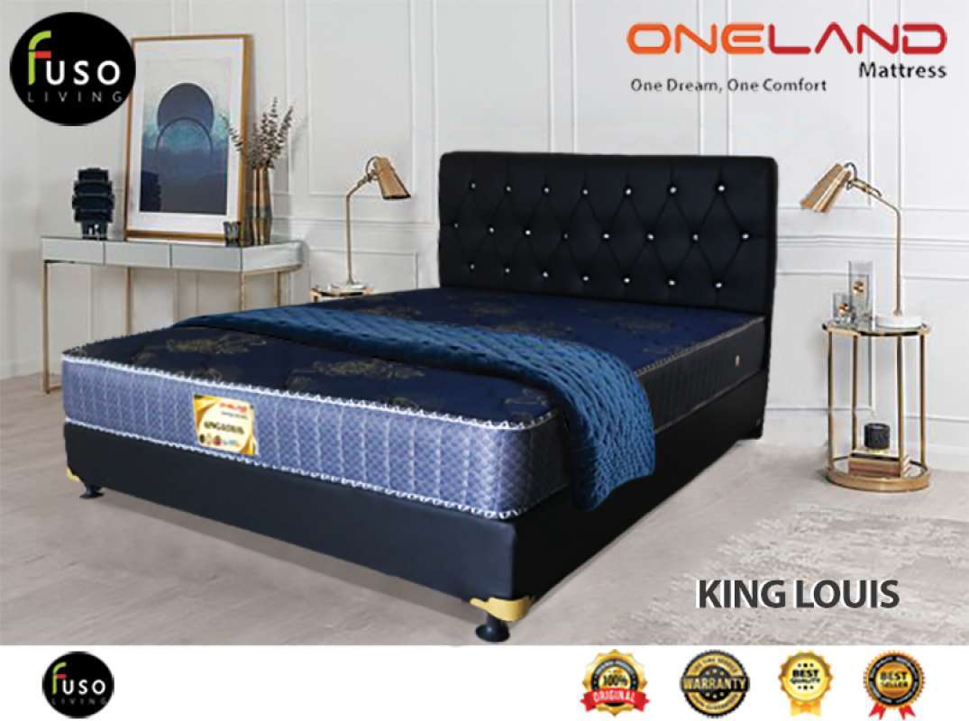 Jual Full Set Divan Sandaran & Kasur Oneland Tipe King Louis - 140 X ...