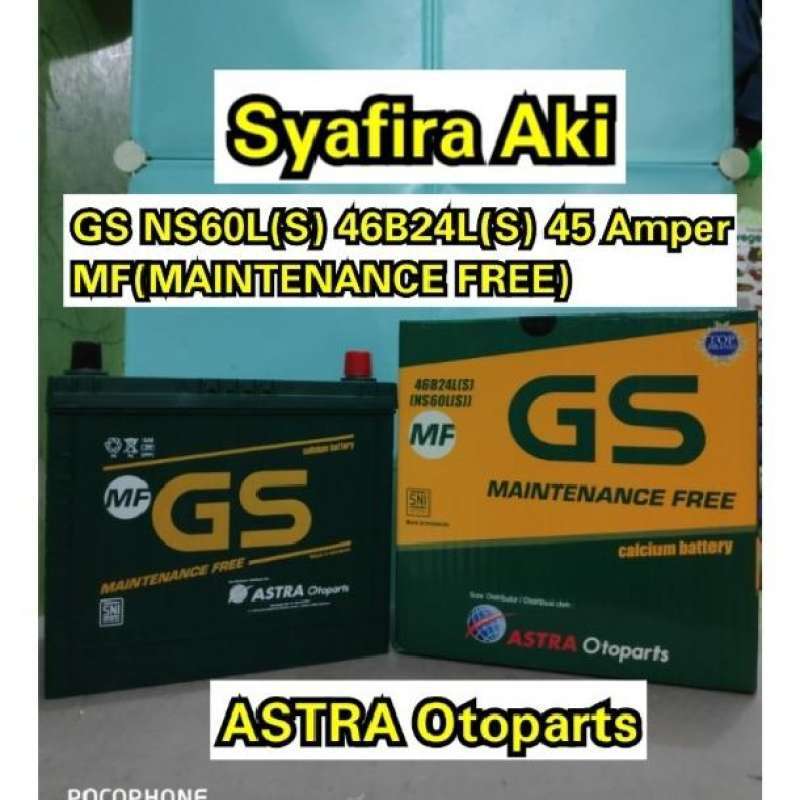 Jual AKI KERING GS MF NS60LS GRANDIS INOVA YARIS VIOS AVEGA CRV HRV ODYSSEY di Seller SYAFIRA ...