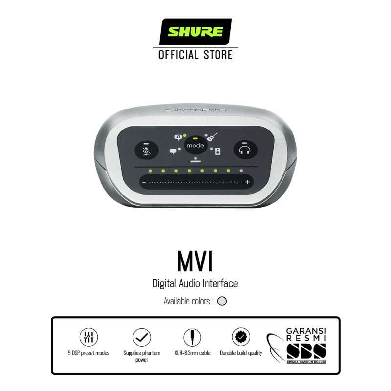 Jual Shure MVI-DIG-A with Digital Audio Interface di Seller Shure Store ...
