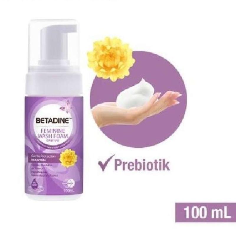 Betadine Feminine Wash Foam Gentle Protection Immortelle at Charlotte ...