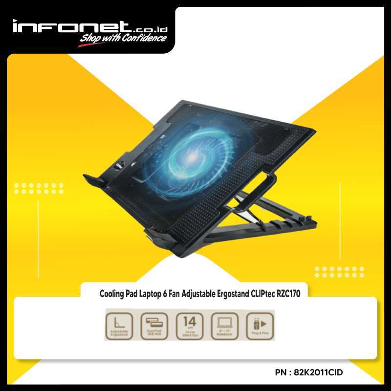 Promo COOLING PAD CLIPTEC RZC 170 ERGOSTAND Diskon 6% di Seller Infonet ...