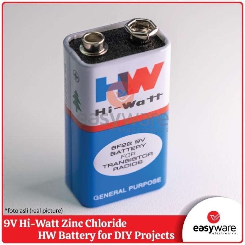 Jual BATTERY 9V FOR ARDUINO RASPBERRY HW BATERAI 9V HW di Seller ...