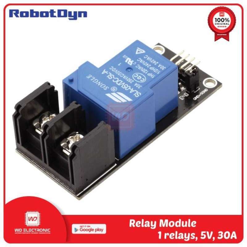 Jual RobotDyn Relay 1 channel 5V 30A relay module di Seller EasyWare ... Jual RobotDyn Relay 1 channel 5V 30A relay module di Seller EasyWare ...