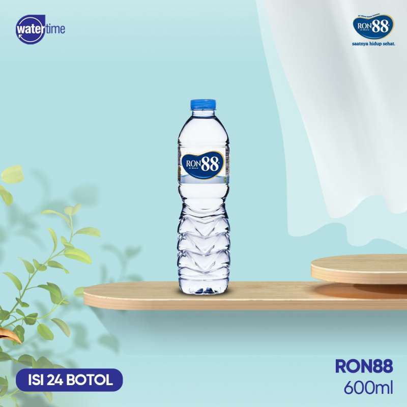 Promo Air Mineral Botol Ron88 600ml (kurir Instan) Diskon 21% Di Seller ...