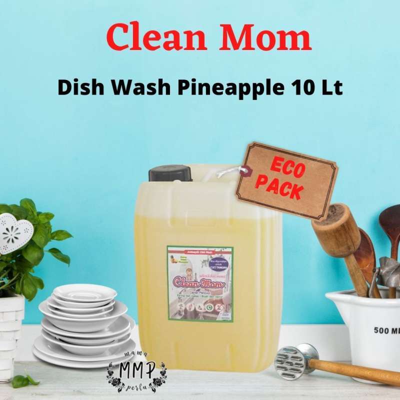 Jual Clean Mom Pencuci Piring / Dish Wash/ Antiseptik Pineapple 10 ...