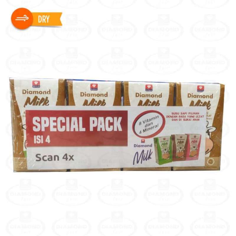 Jual DIAMOND UHT MILK CEREAL CHOCOLATE 125 ML SPC PACK 4 PCS di Seller ...