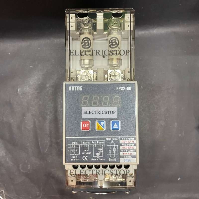 Jual FOTEK EPS2-60 DIGITAL POWER REGULATOR 2 PHASE 3 WIRE EPS2 60 di ...
