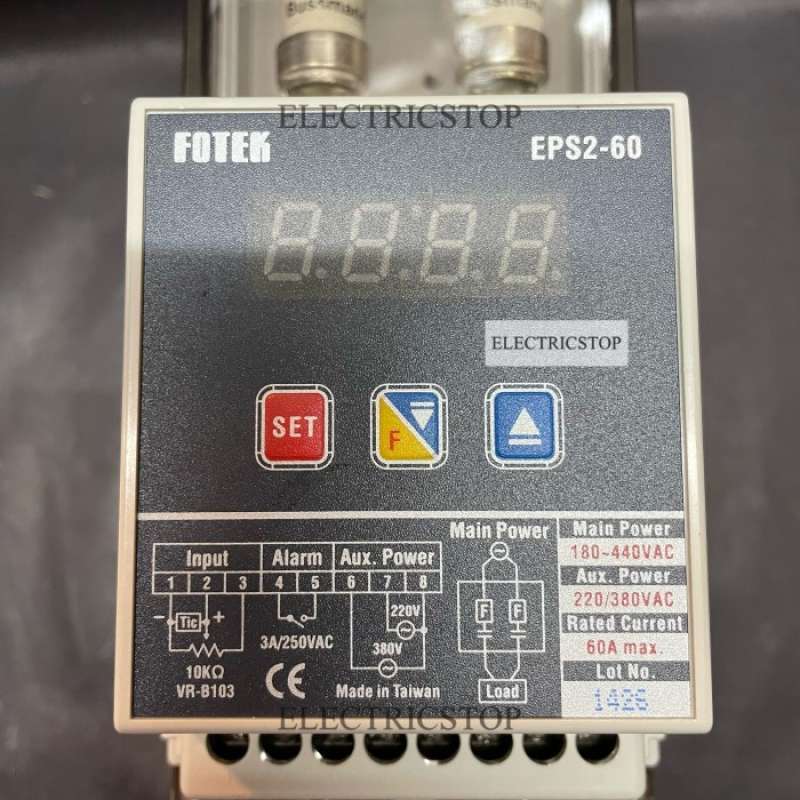 Jual FOTEK EPS2-60 DIGITAL POWER REGULATOR 2 PHASE 3 WIRE EPS2 60 di ...