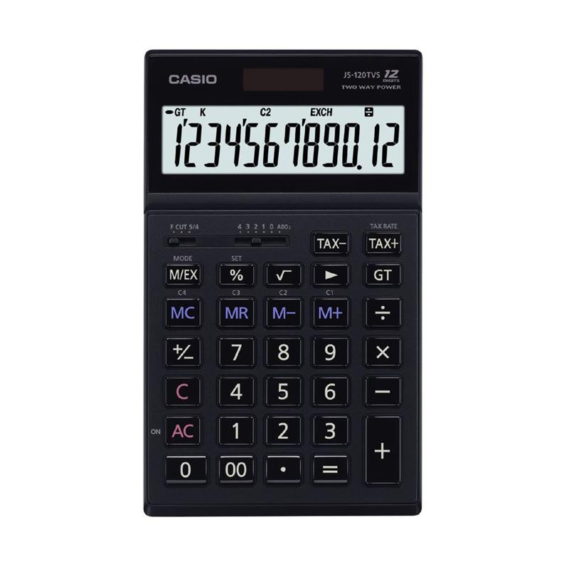 Jual CASIO JS-120TVS Kalkulator Kantor [Heavy Duty/ Layar Tekuk/ 12 ...