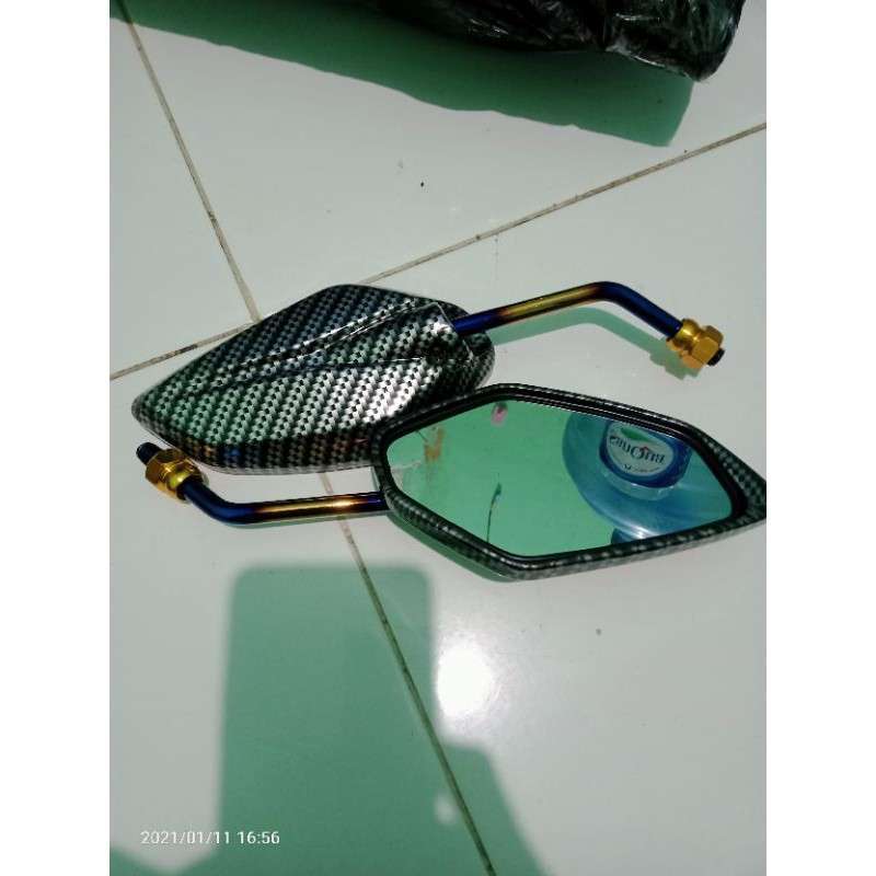 Promo Spion Motor Yamaha Sepion Karbon 2 Tone Twotone Cocok Semua Motor ...