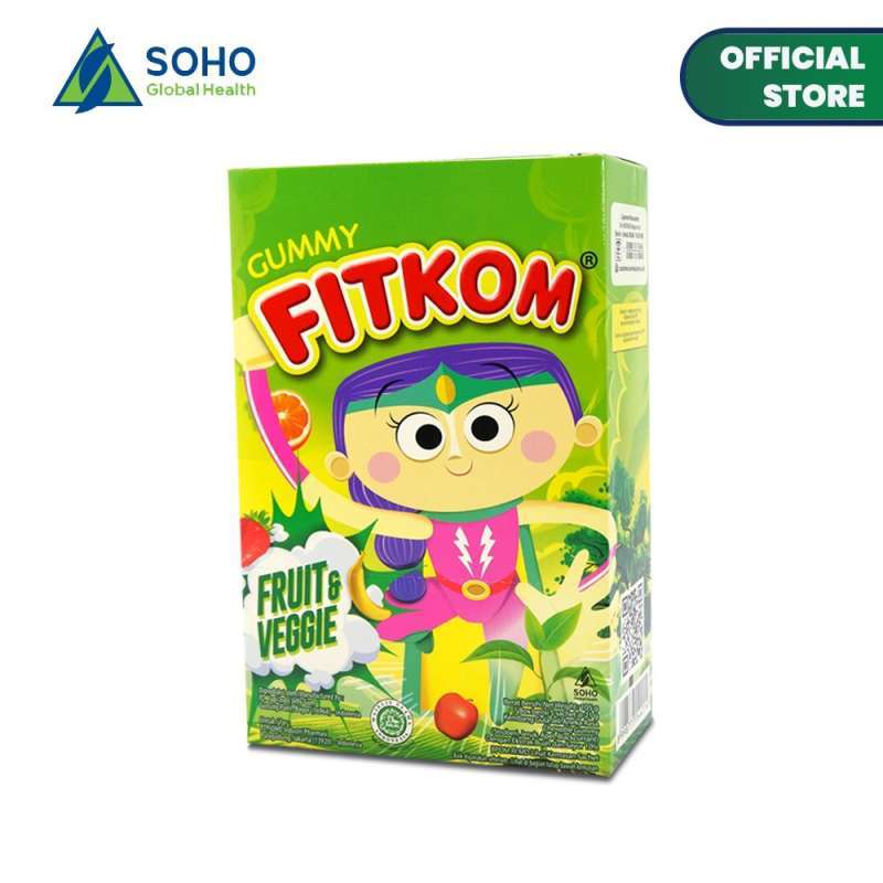 Jual Fitkom Gummy Jelly Fruit & Veggie - 48g di Seller Imboost Official ...