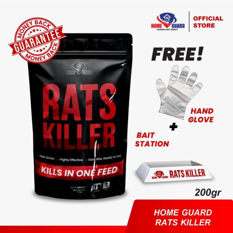Jual Home Guard Rats Killer 200gr Racun Tikus Mati Kering di Seller ...