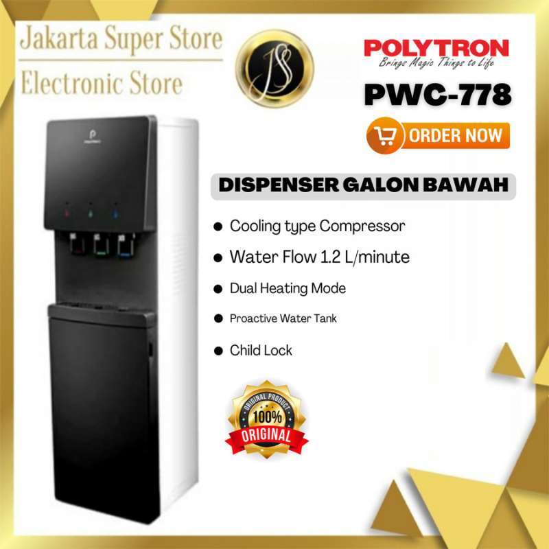 Jual Polytron Dispenser Galon Bawah Pwc 778 Original, Murah & Diskon ...