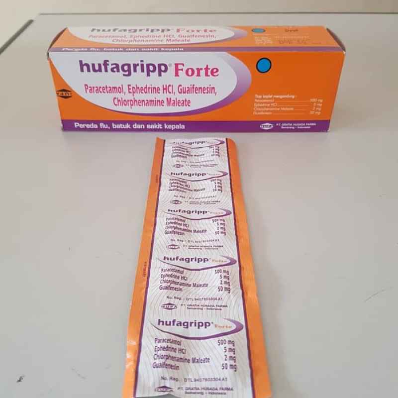Promo Hufagripp Forte Obat Kesehatan [1 Strip/10 Kaplet] Diskon 41% di ...