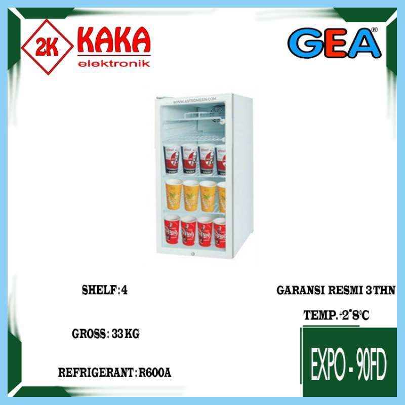 Jual Gea Expo-90fd Display Cooler Kulkas Mini Showcase Drink Cool ...