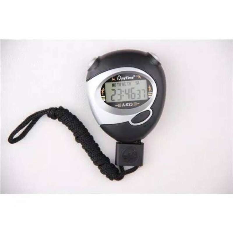 Promo Stopwatch Anytime digital bagus dan murah A023 Day Date&Time stop ...