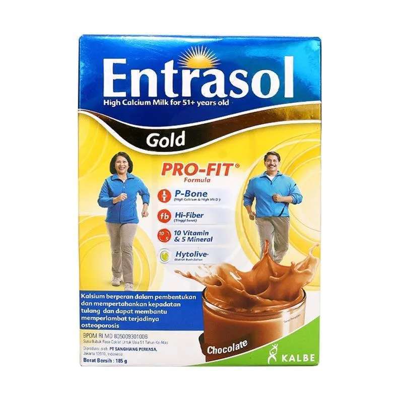 Jual Kalbe Entrasol Gold Rasa Coklat Susu Dewasa [185g] di Seller CV ...