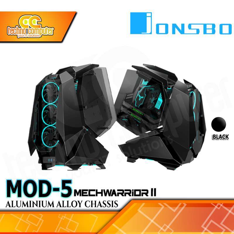 Jual CASING GAMING JONSBO MOD5 - ATX Case With Tempered Glass - Hitam ...