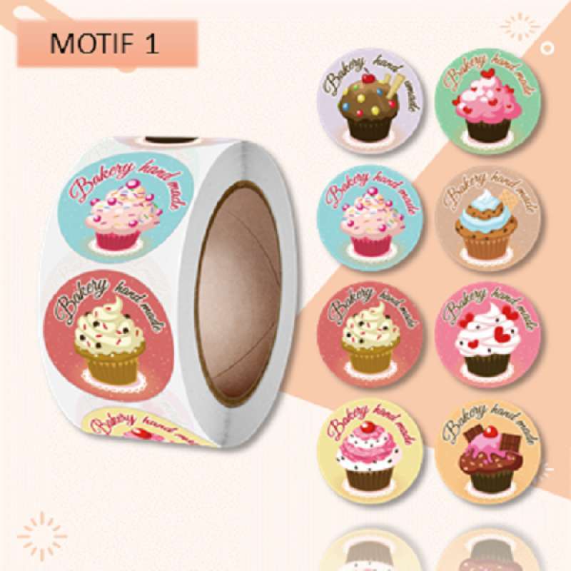 Promo Stiker Label Makanan Home Made Sticker Bulat Kecil Tempel ukuran ...