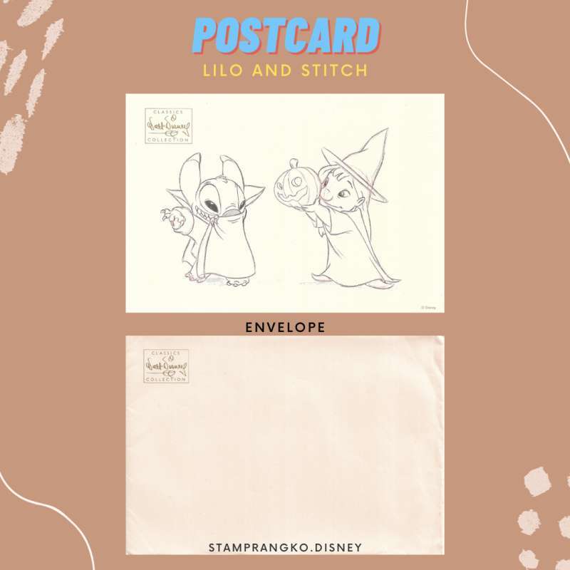Jual Disney Postcard - Lilo & Stitch + envelope di Seller stamprangko ...
