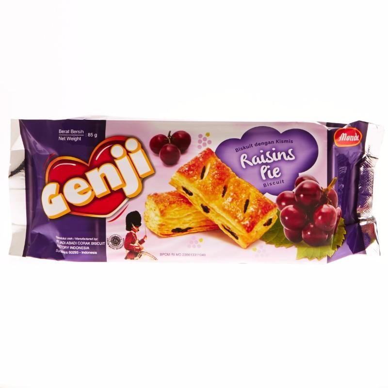 Jual Monde Biskuit Genji Raisins Pie Mini 85g di Seller Alfamart Click ...