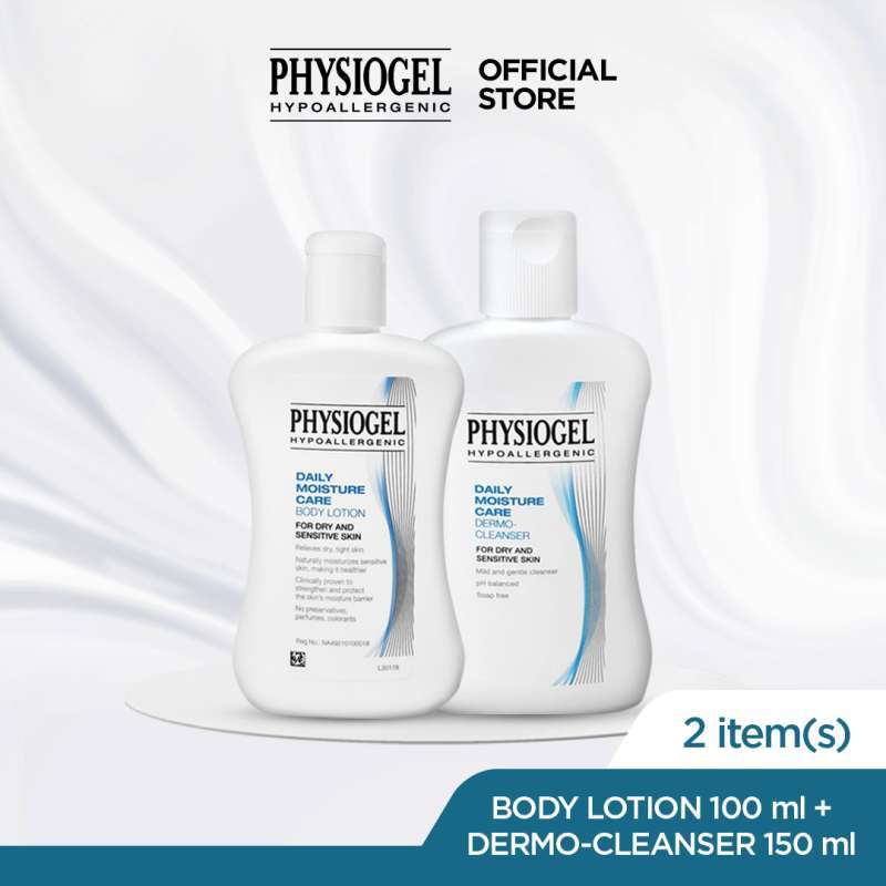 Promo Physiogel Daily Moisture Care Lotion 100 mL + Daily Moisture Care Dermo-Cleanser 150 ml ...