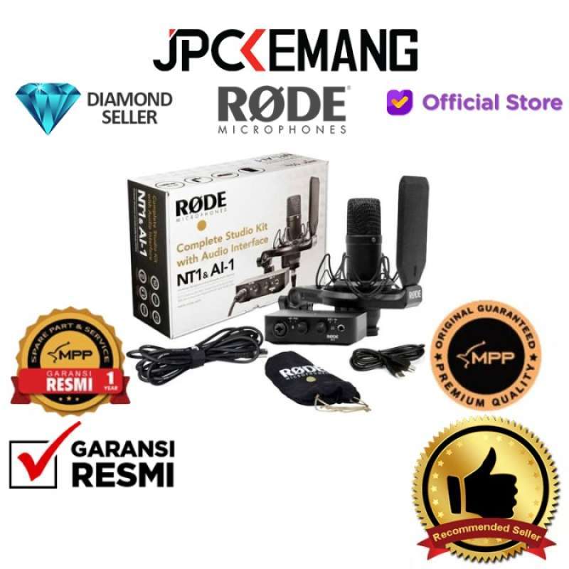 Jual Rode NT1 Kit with AI 1 Audio Interface Rode NT1 Complete Studio ...