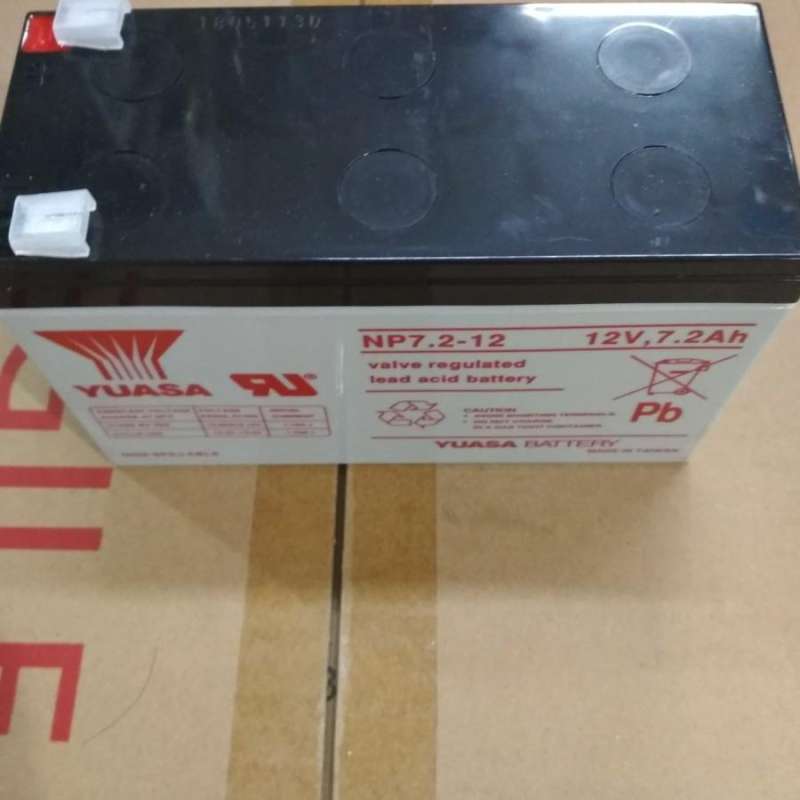 Jual Battery Yuasa Np7.2-12 / Baterai Ups Aki Kering 12v 7.2ah 12 Volt 7ah - Lokal Di Seller ...