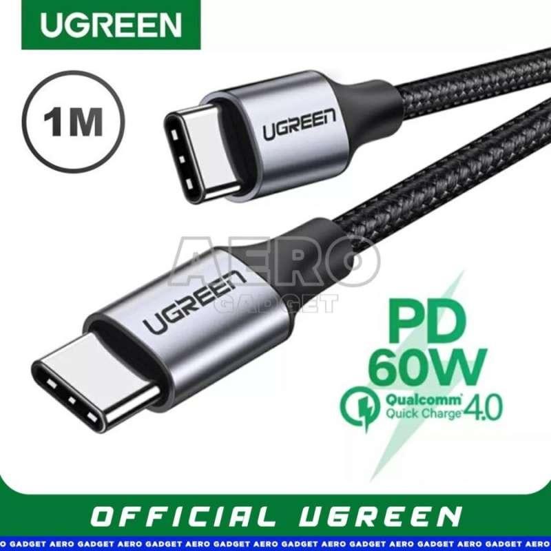 Jual UGREEN Kabel Data Type C to Type C Charger Fast Charging PD 60W 50150 di Seller AERO Gadget ...
