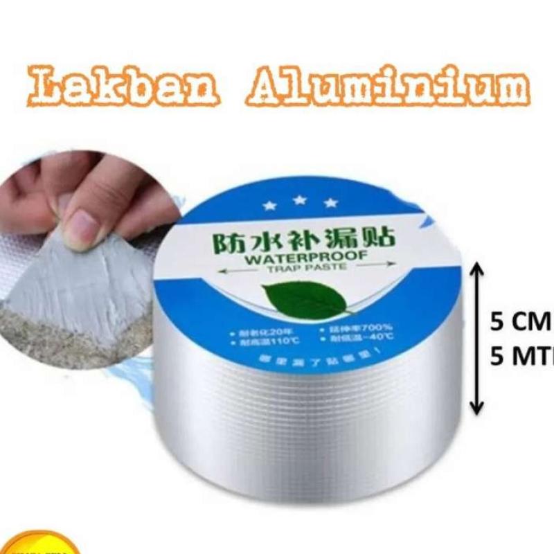 Jual Lakban Aluminium Foil Tape Isolasi Waterproof Atap Kolam Anti ...