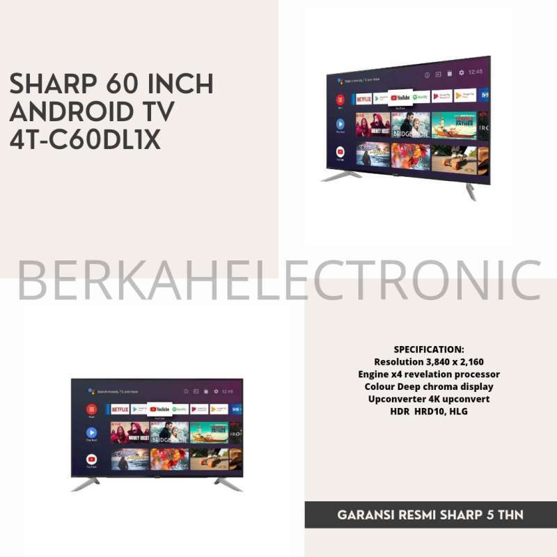 Promo Sharp Uhd 4k Smart Android Tv 60 4t-c60dl1x Diskon 8% Di Seller ...