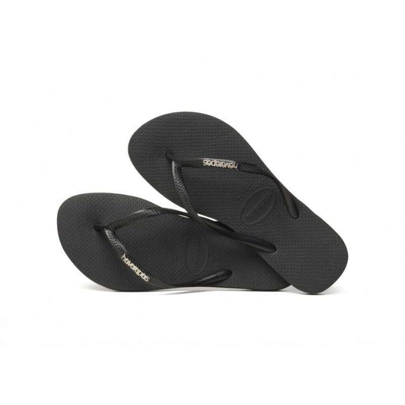 Jual Havaianas Slim Logo Metallic 2976-black/silver - Sandal Wanita Di ...