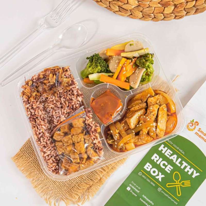Jual Nasi Box Healthy Box Catering Diet Box Chicken Banyak Rasa Box ...
