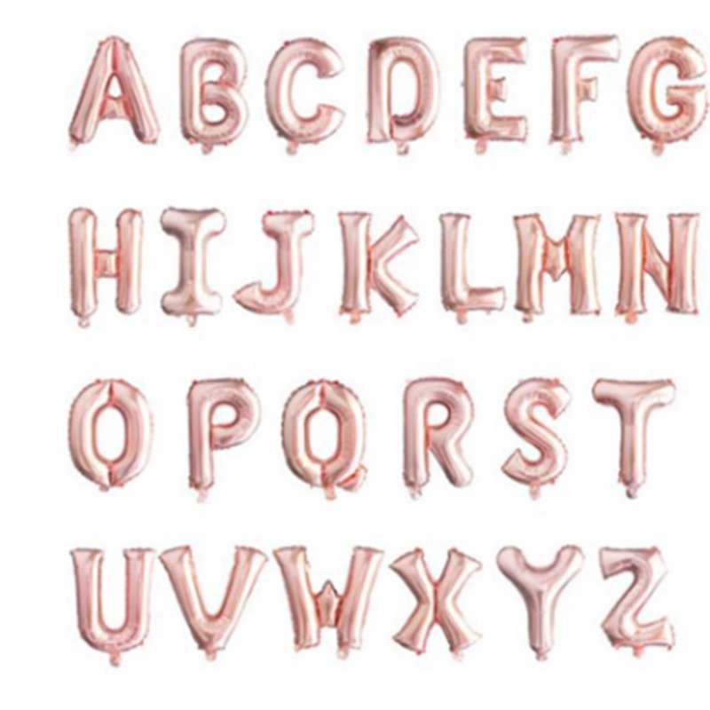 Promo aiGooTan - BALON HURUF 40 CM ROSE GOLD - Ballon Foil A-Z Pesta ...
