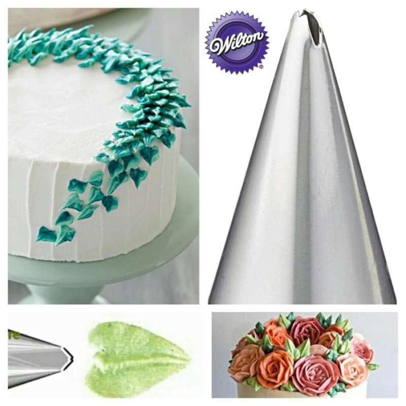 Promo Spuit Daun Wilton Ori No 65 Dekorasi Kue Buttercream Leaf Tip ...