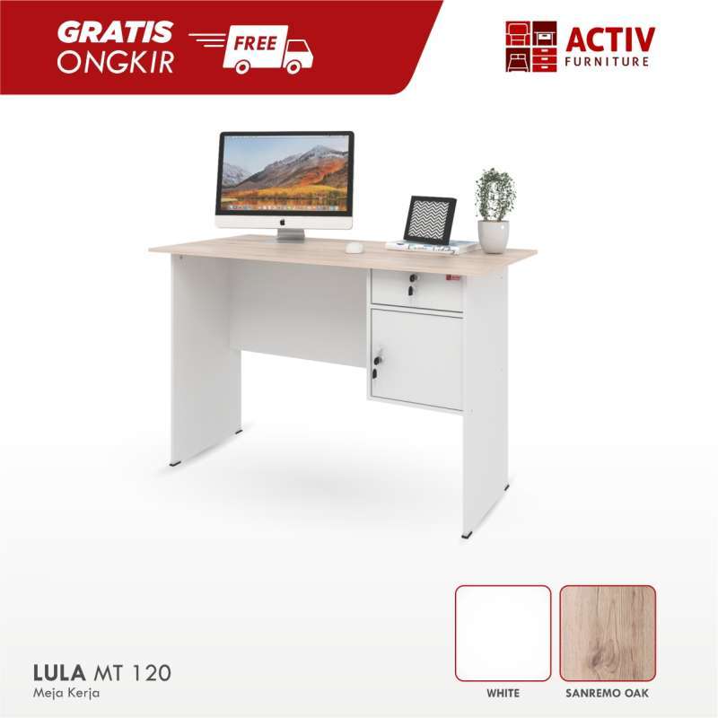 Jual Activ Meja Kantor Minimalis / Meja Kerja / Meja Belajar / Lula Mt ...