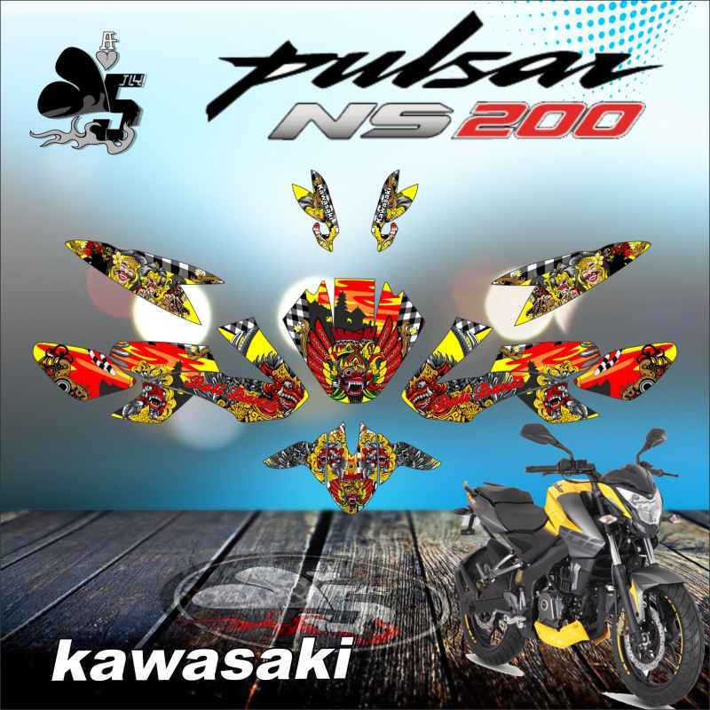 Jual Naga Sticker - Sticker Decal Kawasaki Pulsar Ns200 Full Body ...